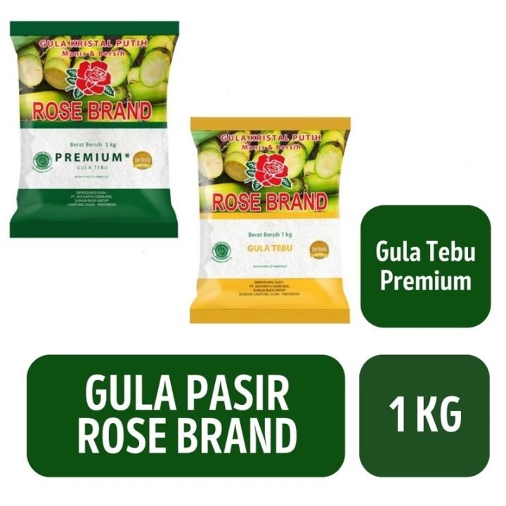 Gula ROSE BRAND 1kg kuning / Gula Tebu / Gula Pasir | Lazada Indonesia