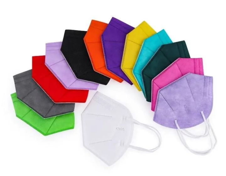 YMS 50pcs KN95 Portable Face Mask Reusable Different colors | Lazada PH