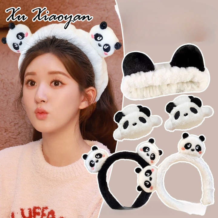 XUXIAOYAN 2024ใหม่การ์ตูนแพนด้า Bingdu หรูหราล้างหน้า Bingdu พิเศษกิ๊บ ...