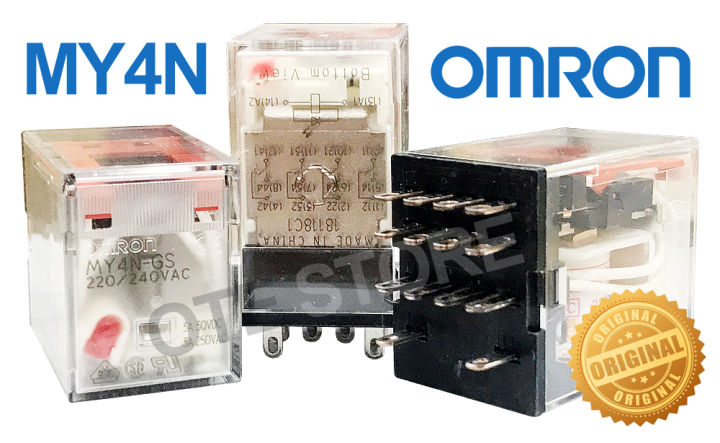 Omron MY4N MY4N-GS 14 Pin Power Relay (AC220V / AC240V / AC110V / DC24V / DC12V) | Lazada