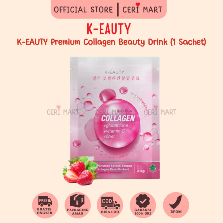 KEAUTY Paket 1 Sachet | Minuman Kolagen Drink | Collagen Beauty Drink ...
