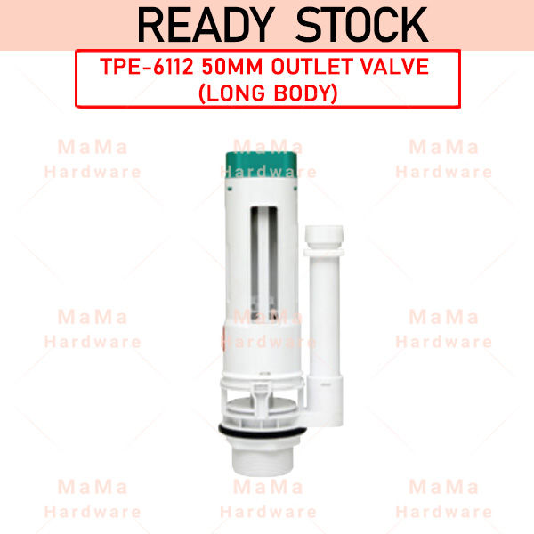 TPE-6112 50MM VINYL Dual Push Button Flush Outlet Valve Flushing For ...