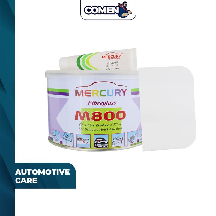 MERCURY Fibreglass M800 (Smooth) 1.25KG With Hardener Car Vehicle Body ...