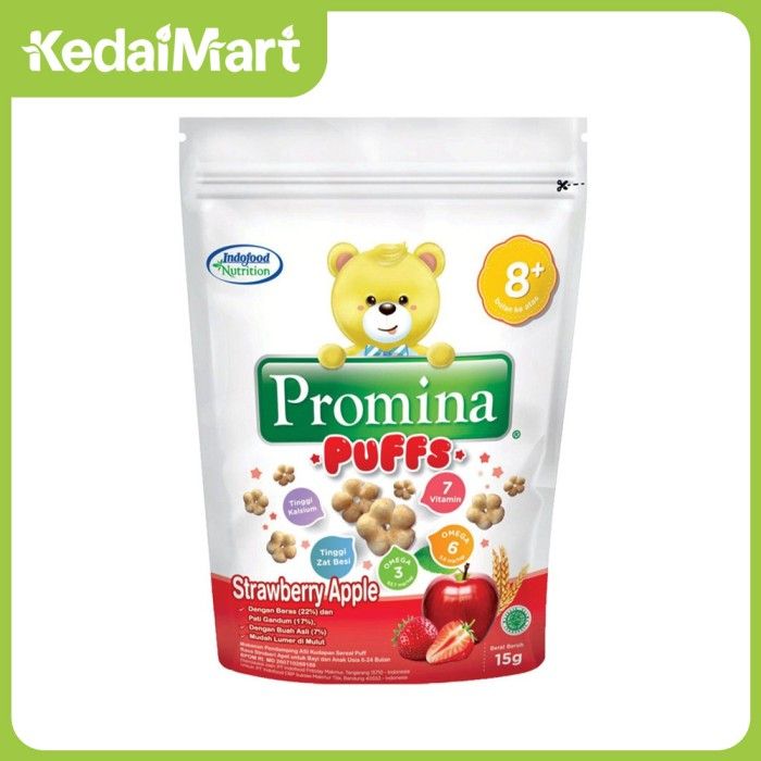 Promina Puffs Strawberry Apple 15 Gram | Lazada Indonesia