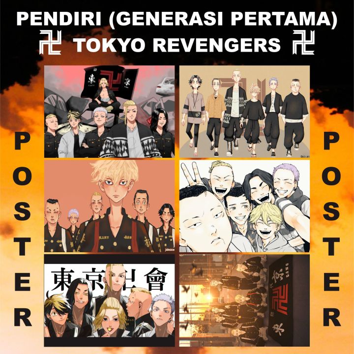 Poster Anime Manga Pendiri Tokyo Revengers Tokyo Manji Toman First ...