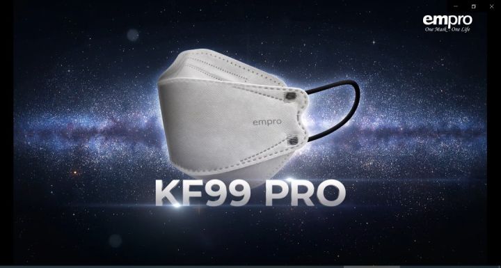 EMPRO RESPIRATOR KF99 PRO COPPER OXIDE ANTIMICROBIAL FACE MASK VFE/BFE ...