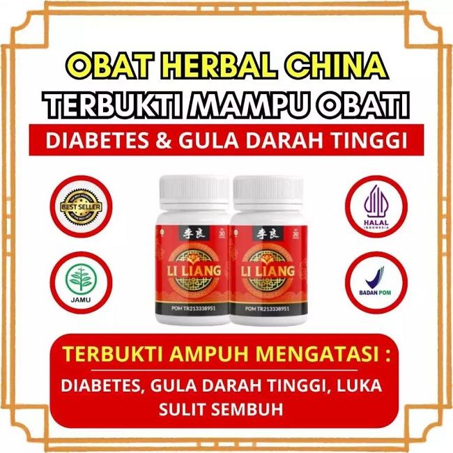 LI LIANG 60 KAPSUL OBAT HERBAL CHINA Mengatasi Penyakit GULA DARAH ...