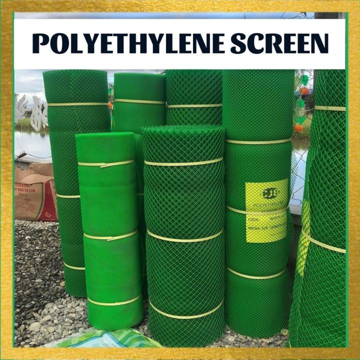 [6ft x 30 meters] Polyethylene Plastic Screen Net Chicken Fence mesh 1 ...