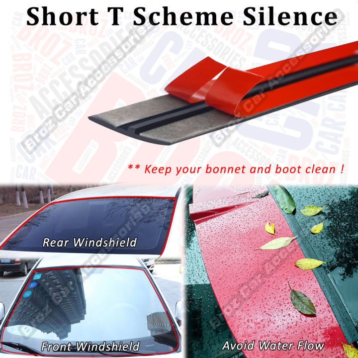 Car Scheme Silence Short T Shape Rubber Seal Strips Roof Edge Window ...