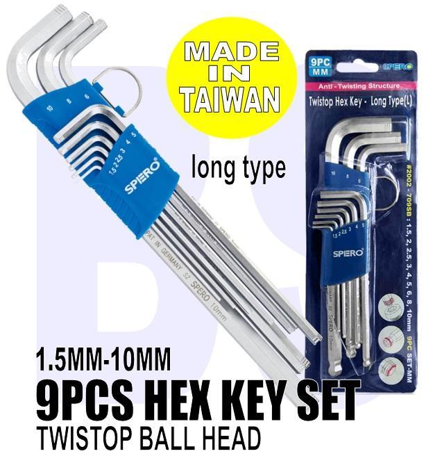 BANSOON SPERO Twistop Ball Head Hex Key Set 9pcs / allen key set / anti ...