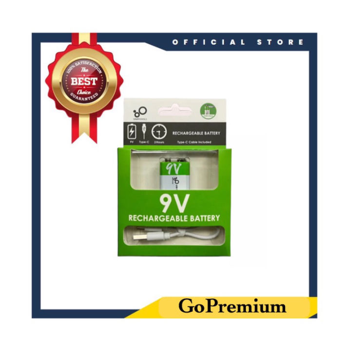 SMARTOOOLS 9V Li-Ion USB TYPE C Rechargeable battery | Lazada PH