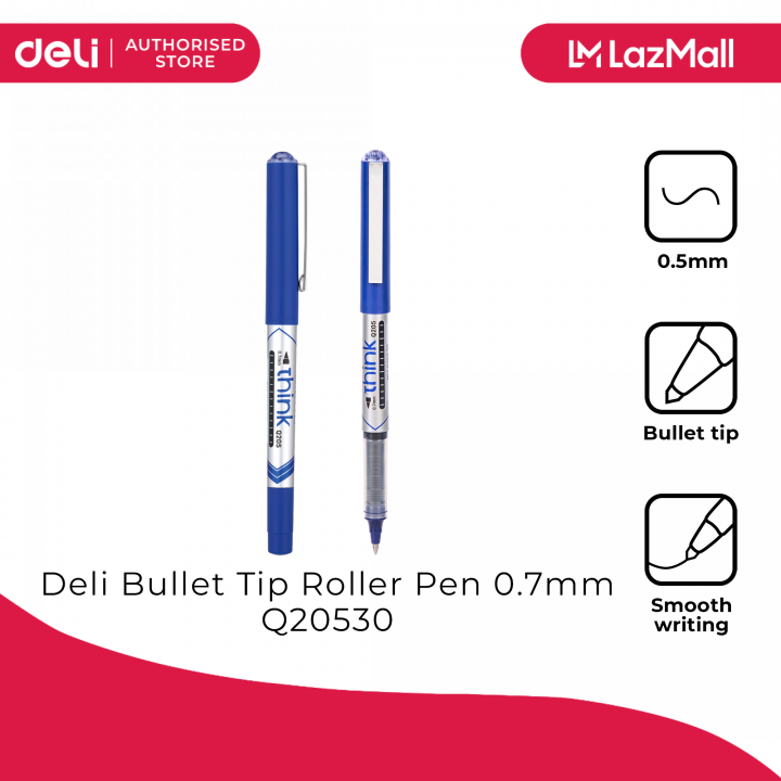 Deli Bullet Tip Roller Pen 0.7mm Q20530 [79Q20530] | Lazada PH
