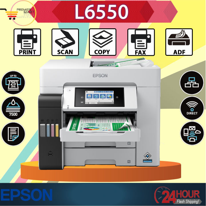 (PROMOTION) Epson EcoTank L6550 A4 Colour Wi-Fi Duplex 2 Sided Print ...