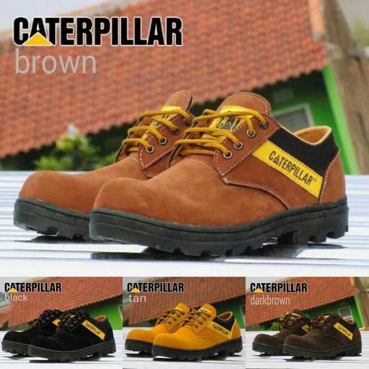 SEPATU SAFETY PRIA CAT SBY PENDEK SEPATU SAFETY KERJA LAPANGAN SEPATU ...