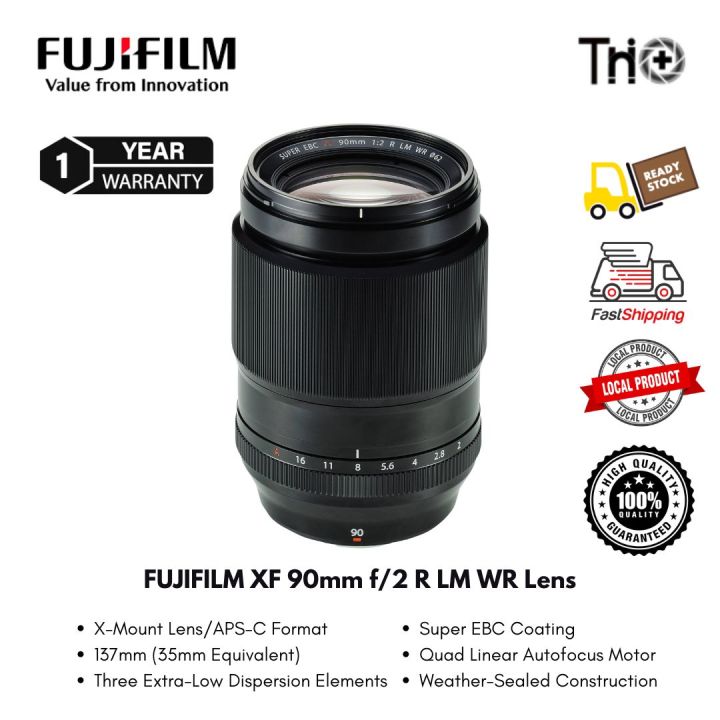 FUJIFILM XF 90mm f/2 R LM WR Lens ( 1 Year Warranty ) | Lazada