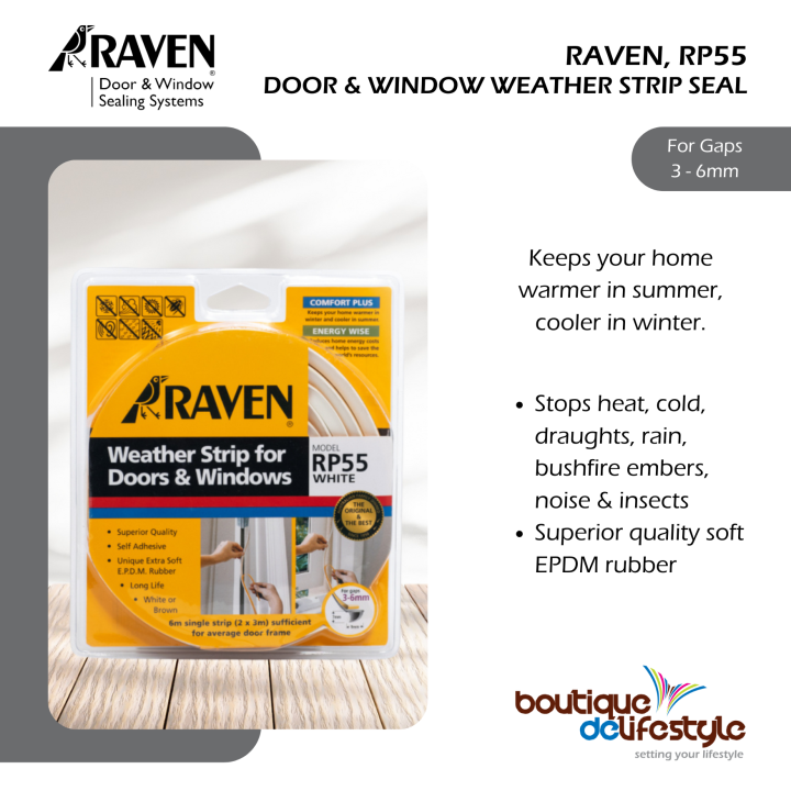 Raven, Door Perimeter Seal, RP55 | Lazada Singapore