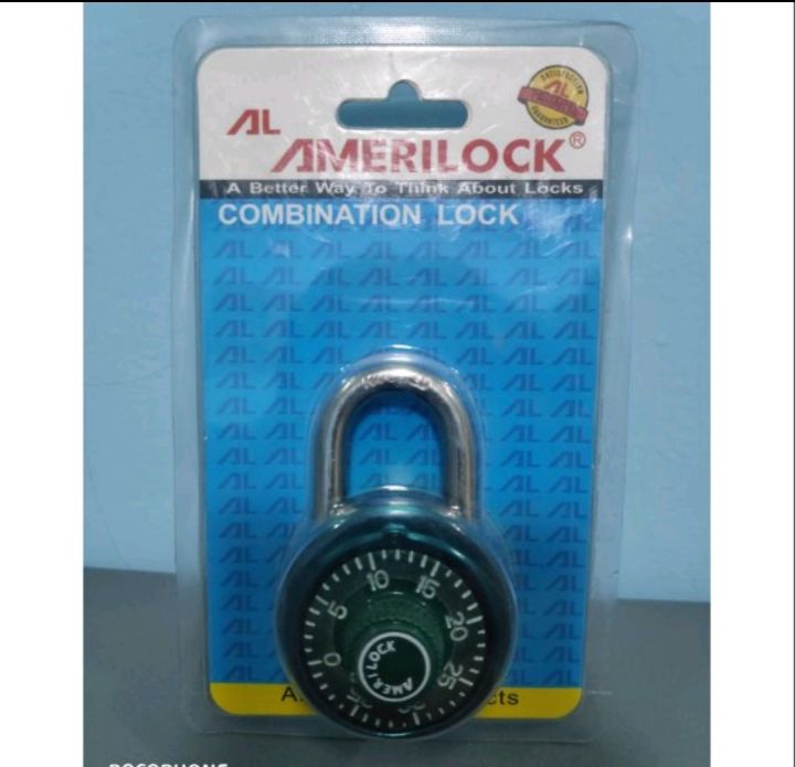 AMERILOCK MINI COMBINATION LOCK ART NO. AL 503-1 | Lazada PH