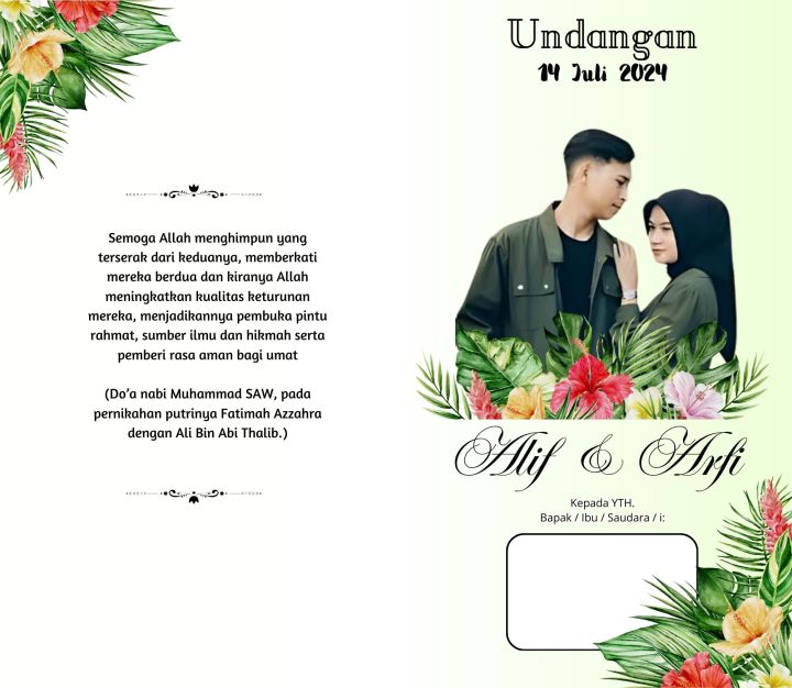 undangan pernikahan custom pake foto. | Lazada Indonesia