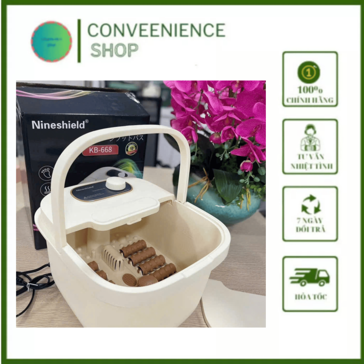 Bồn Ngâm Chân Massage Tự Động Chính Hãng NINESHIELD KB-668 Cải Thiện ...