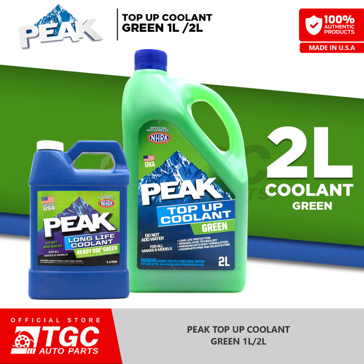Peak Long Life Coolant Green Coolant 1Liter / Top up Coolant Green 2 ...
