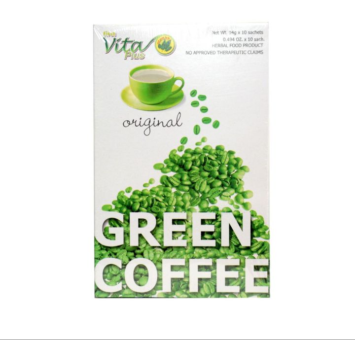 First Vita Plus Green Coffee Original (1 Box with 20 sachets) | Lazada PH
