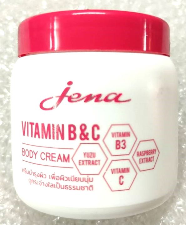 จีน่า วิตามิน บี แอนด์ ซี บอดี้ ครีม 500 มล. jena Vitamin B&C Body ...