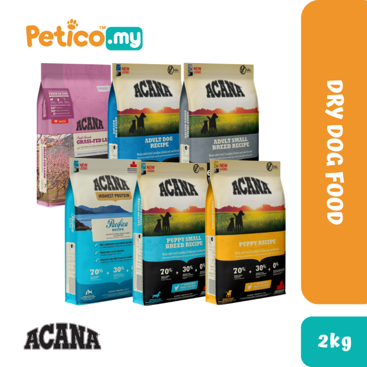 Acana 2kg Dry Dog Food (Adult/ Small Breed/ Puppy/ Pacifica/ Grass-Fed Lamb) | Lazada