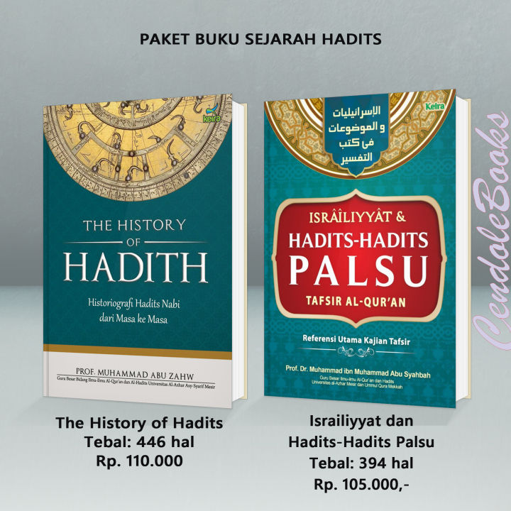 Paket Buku Sejarah Hadis, Israiliyyat dan Hadis-Hadis Palsu | Lazada ...