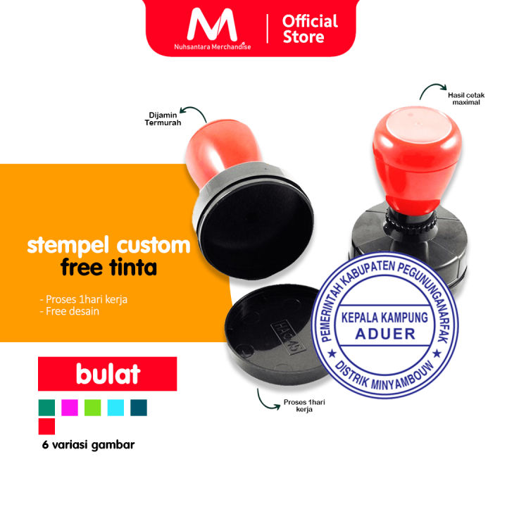 CETAK STEMPEL FLASH OTOMATIS CEPAT / CUSTOM STEMPEL PEMERINTAHAN PERUSAHAAN / STAMP LOGO NAMA ...