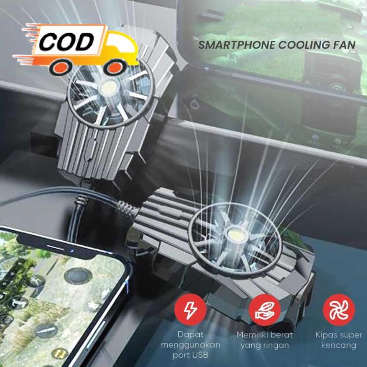 Kipas Pendingin HP Handphone Smartphone Cooling Fan USB Ringan ...