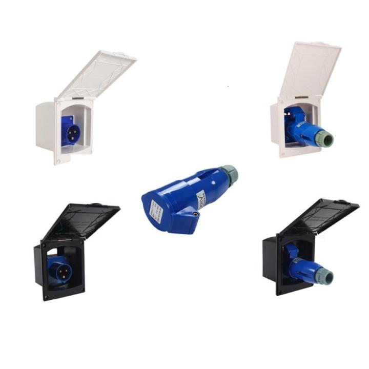 Durable Flush Inlet Socket Mains Hook Up 16A External Practical Plug ...