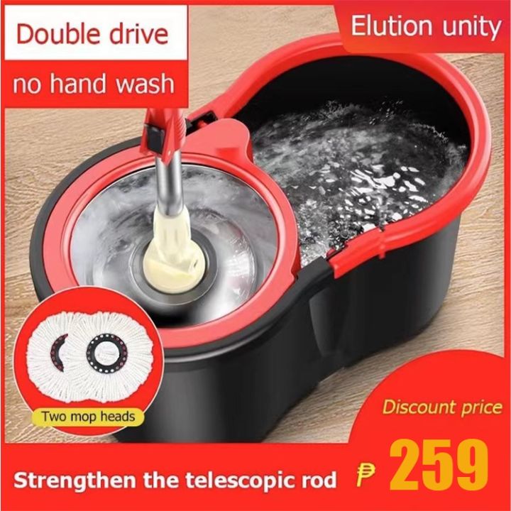 Spin Mop With Spinner and Bucket Magic Tornado Mop 360 Easy Rotating ...