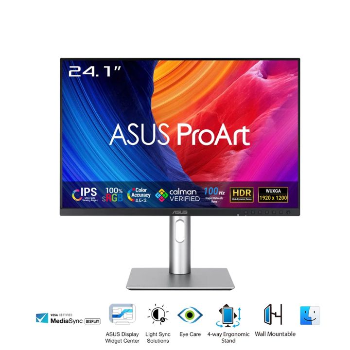 ASUS ProArt Display PA248QFV Professional Monitor – 24.1-inch, 16:10 ...