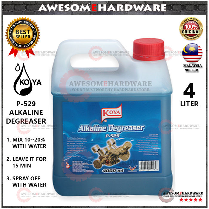 (4000ML) KOYA P-529 P529 HEAVY DUTY ALKALINE DEGREASER 4 LITER BUANG ...