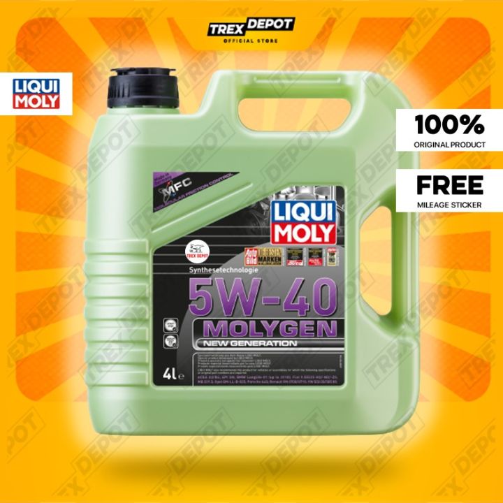 LIQUI MOLY Molygen New Generation Hydrocrack Engine Oil 5W40 (4L) | Lazada