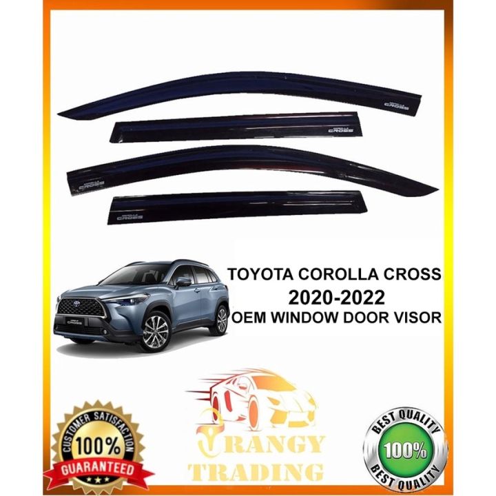 Toyota Corolla Cross 2020 to 2024 OEM Window Door Rain Visor Black 2021 ...