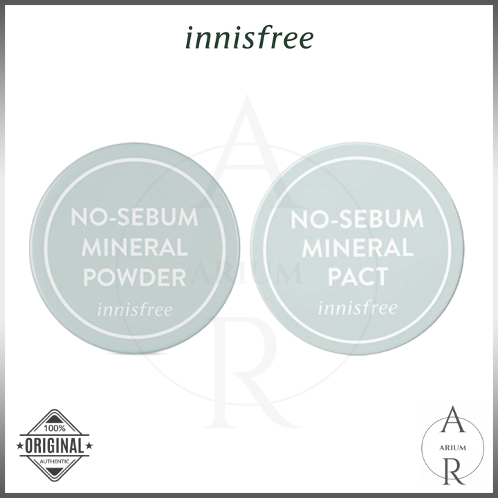 INNISFREE No Sebum Mineral Powder 5g / Pact 8.5g [ARIUM] | Lazada