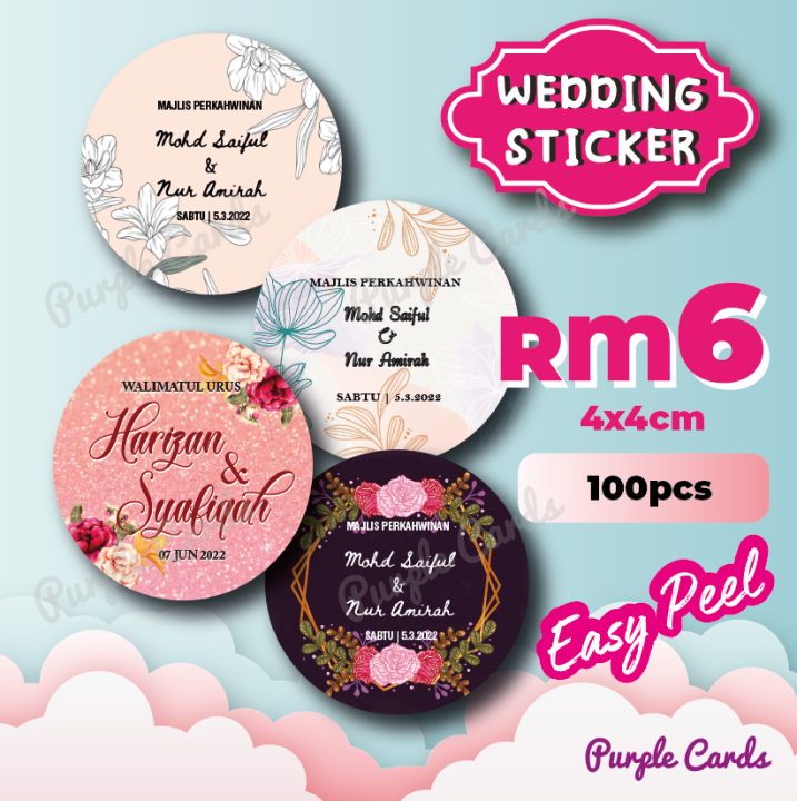 Sticker Kahwin / Wedding Sticker / Printing | Lazada