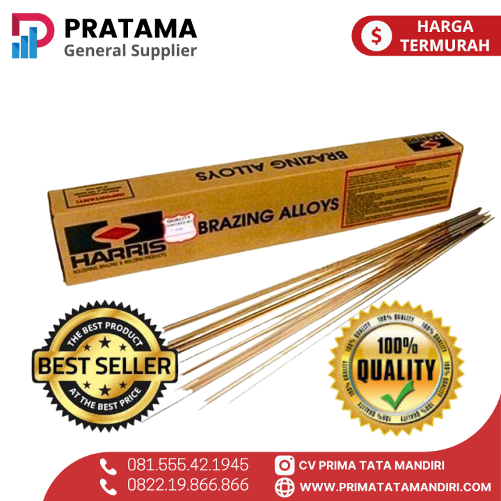 Kawat Las Perak Merek Harris Brazing Alloys Eceran | surabaya | Lazada ...