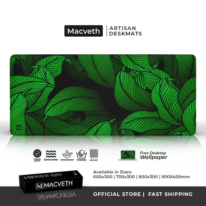 Macveth Artisan Deskmat | LEAF | Large Gaming Mousepad | Extended ...