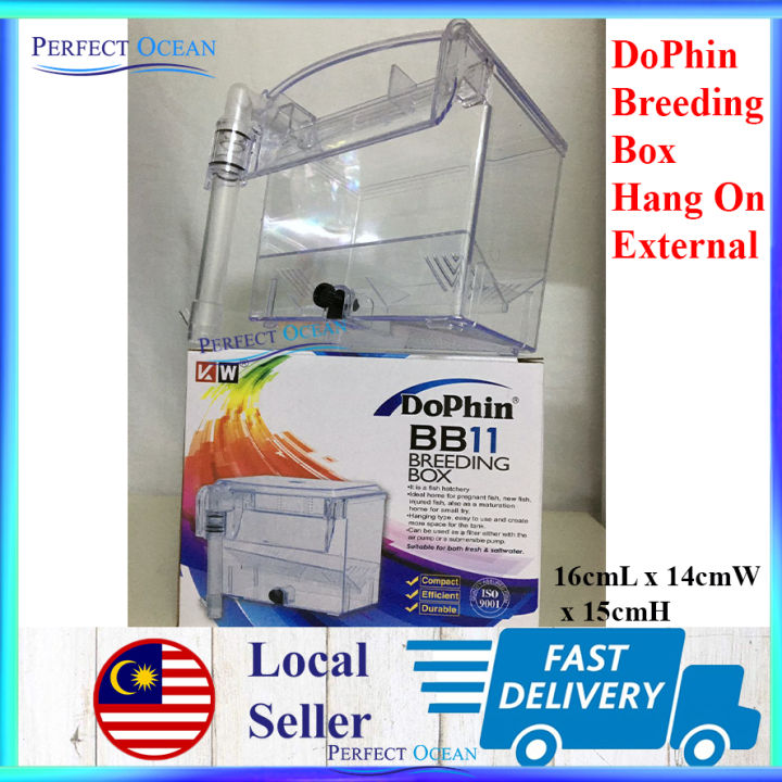 Dophin Breeding Box BB11 Bekas Ikan baru Lahir Hang On External Box ...