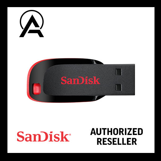 SanDisk 64GB Cruzer Blade USB Flash Drive CZ50 USB2.0 Black with Red ...