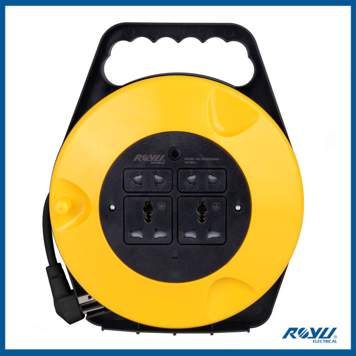 Royu 4 Gang Universal Outlet Extension Wheel 10M 10A - REDEC404/Y ...