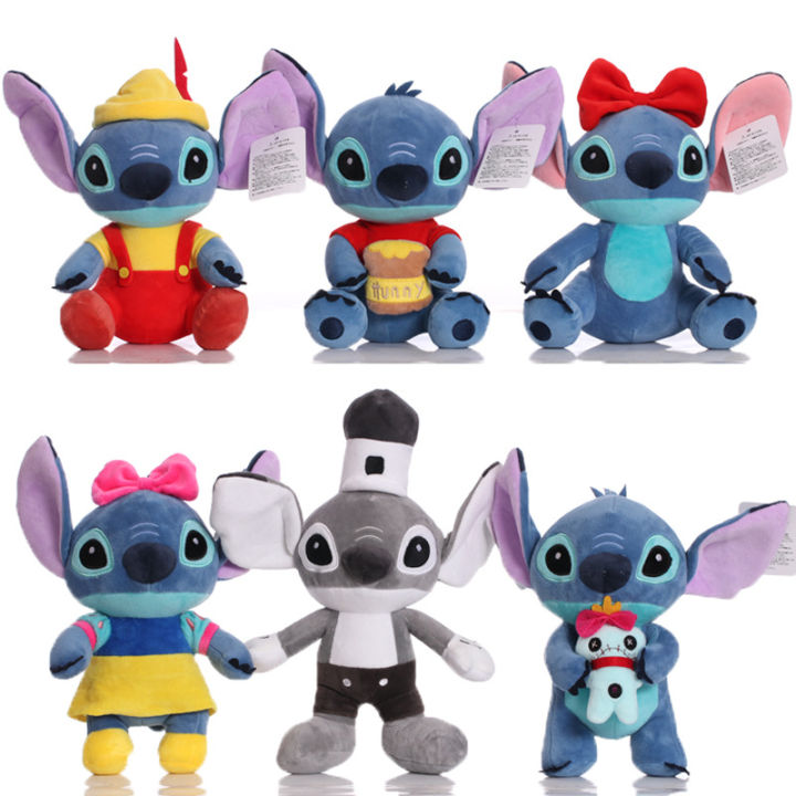 1pcs 25-32cm Lilo & Stitch Soft Stuffed Plush Toy Anime Cute Stitch ...