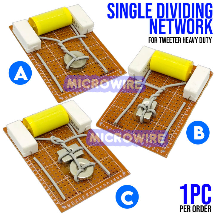 MW DIY Single Dividing Network for Tweeter – Heavy Duty Audio Component ...