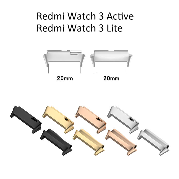 2pc Metal Connector For Redmi Watch 3 active Stainless Steel Strap ...