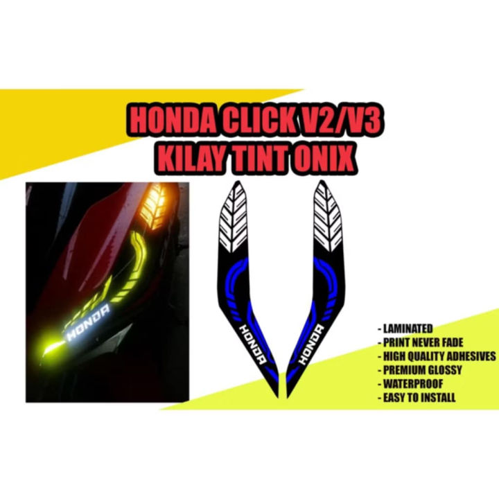 HONDA CLICK KILAY TINT ONYX EDITION I HONDA STICKER I HONDA CLICK V4 ...