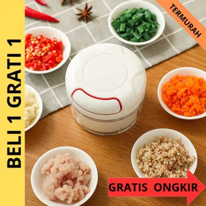 GRATIS ONGKIR BELI 1 GRATIS1 Mini speedy chopper blender tangan tarik ...