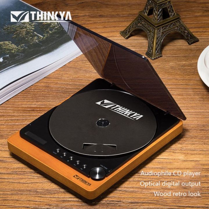 Thinkya CD Player Retro and Elegant Portable Home Audio Player Optical ...
