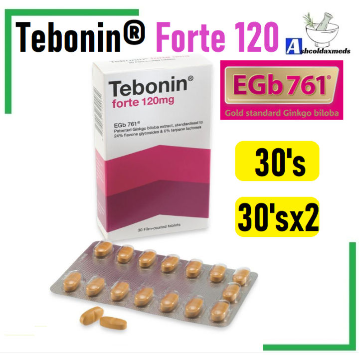 TEBONIN forte tablet 120mg 30s/30sx2(Tanakan alternative)(EXP12/2026 ...